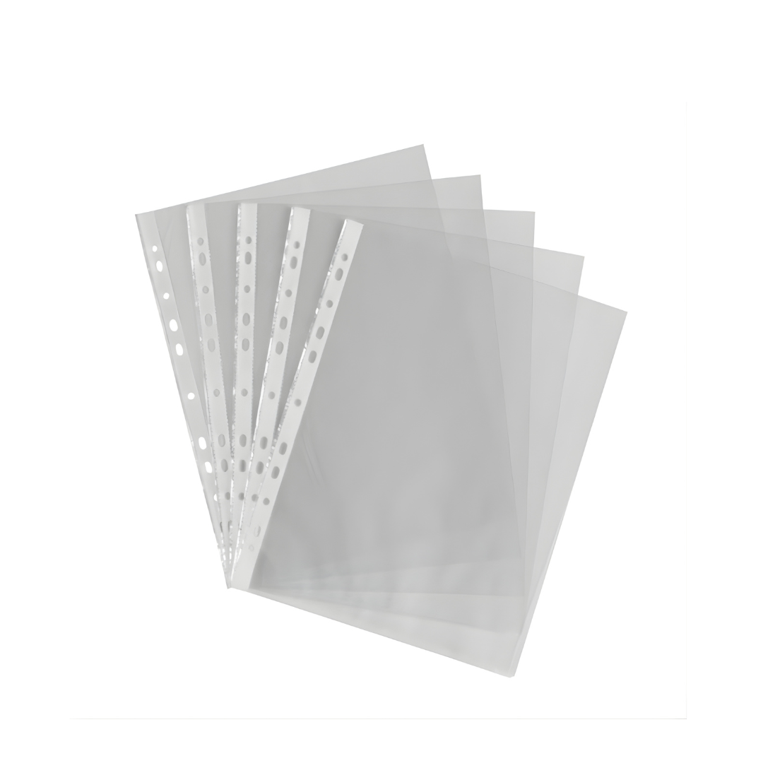 Funda plástica transparente borde blanco 100 unidades – BICHOTO.CL