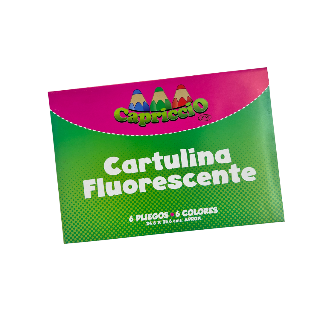 Carpeta Cartulina Fluorescente Capriccio - BICHOTO.CL