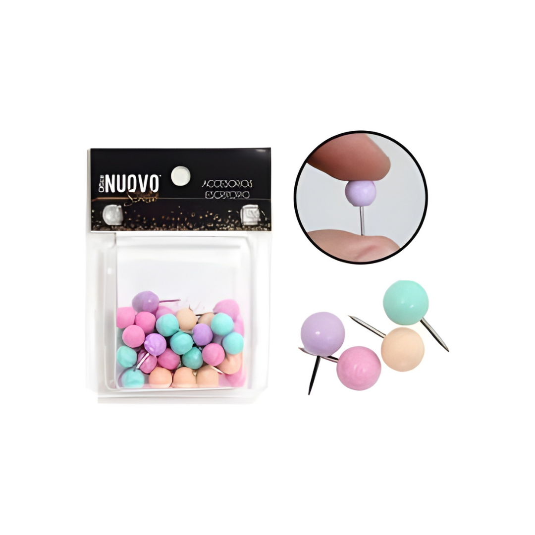 Push Pin Redondo Pastel Nuovo - BICHOTO.CL