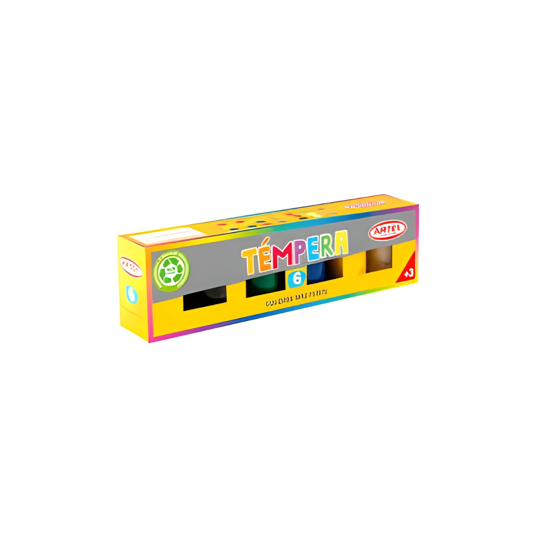 Tempera 6 Colores Artel - BICHOTO.CL